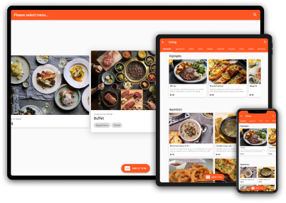 Dishes: App to create online menu and take orders.